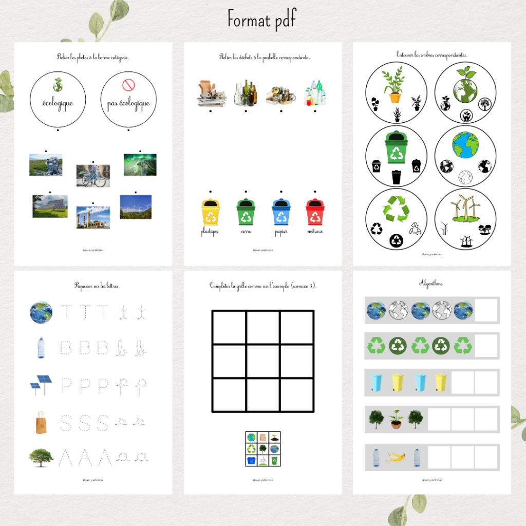 Mon cahier d’activités : ECOLOGIE – Mes petits livrets